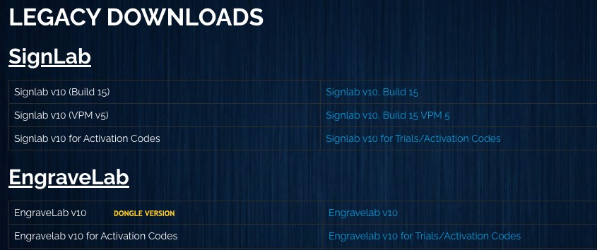 CADLink EngraveLab \ SignLab Downloads